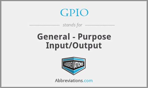 what does gpio stand for