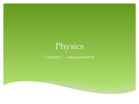 1o Levels Physics Notes Measurementpptx