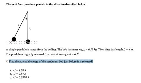 Solved The Next Four Questions Pertain To The Situation