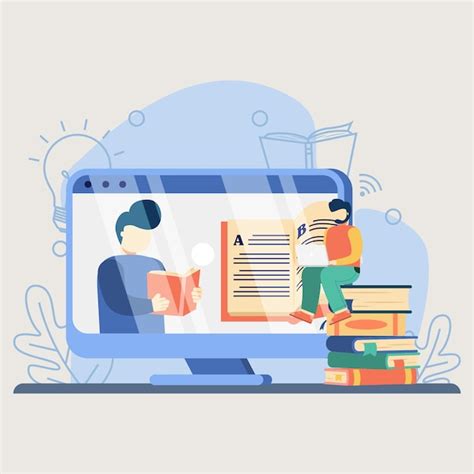 Premium Vector Web Based Teaching Illustration