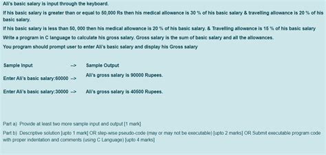 Solved Write A Program In C Language To Calculate His Chegg