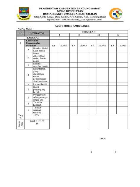 Audit Mobil Ambulance Pdf