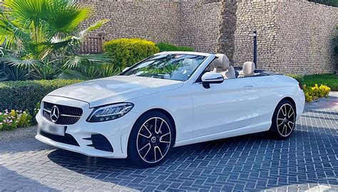 Mercedes C Class Convertible Hire In Dubai Luxury Cars Rent
