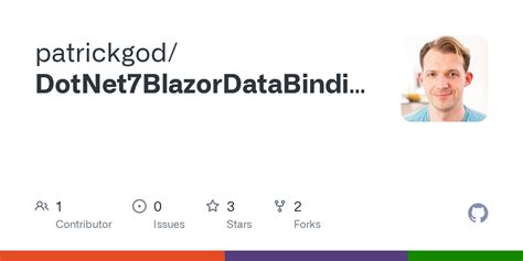 github patrickgod dotnet7blazordatabinding