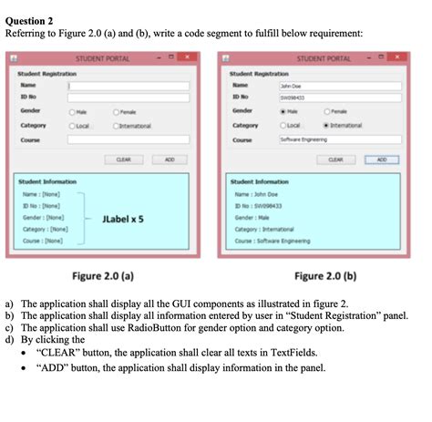 Solved Question Referring To Figure A And B Write Chegg