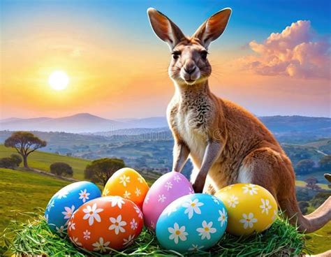 A Representation Of Australian Easter There Is The Easter Kangaroo