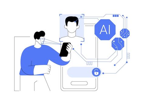 Premium Vector Aistreamlined Identity Verification Abstract Concept Vector Illustration