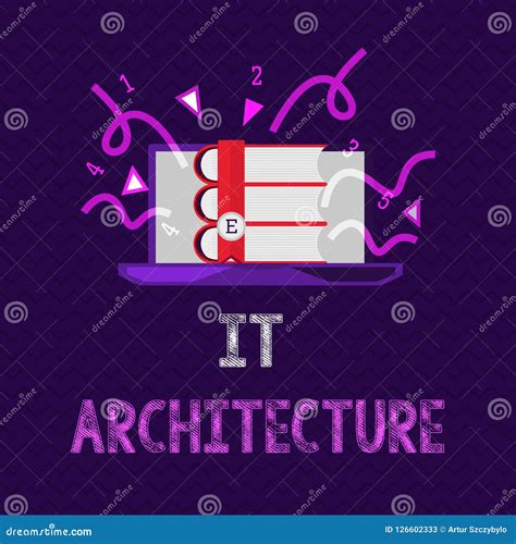 handwriting text it architecture concept meaning architecture is
