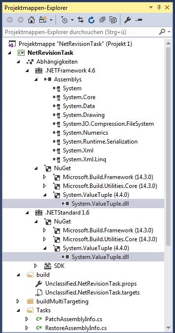 Net Use C 7 Tuples In A Packaged Msbuild Task Stack Overflow