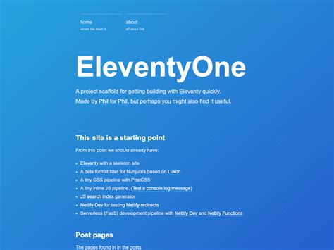 50 Best Eleventy Starter Themes 2021 Easeout