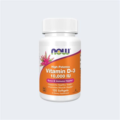 Vitamina D3 10000 Ui 120 Softgels Now