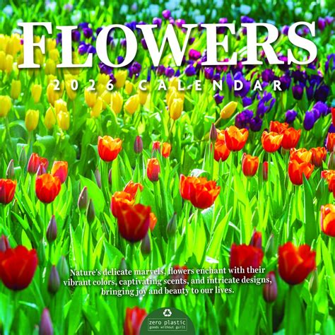 2026 Flowers 12 Month Wall Calendar By Tf Publishing 1 Ct Frys Food