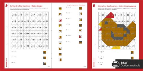 👉 Solving One Step Equations Maths Mosaic
