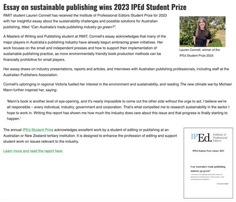 Iped In The News Institute Of Professional Editors Limited