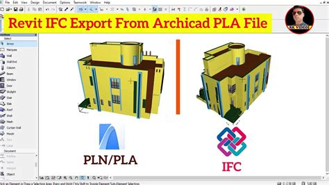 Revit Ifc File Export Into Archicad Pla Format Archicad Tutorial 2022