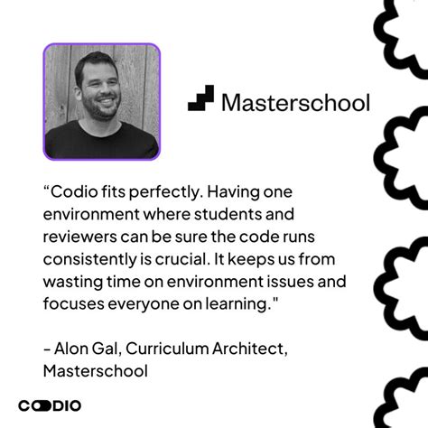 how masterschool uses codio for scalable coding projects and feedback codio posted on the