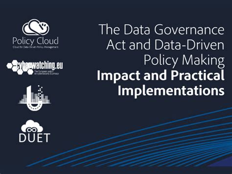 The Data Governance Act And Data Driven Policy Making Impact And