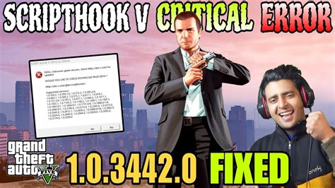 Gta 5 Scripthook V Critical Error 1034420 Version Fixed How To Fix
