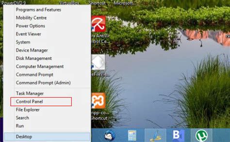 Methods To Access Control Panel In Windows 8