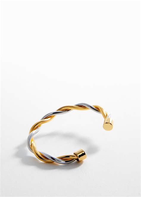 Rigid Interlocking Bracelet Woman Mango Nigeria