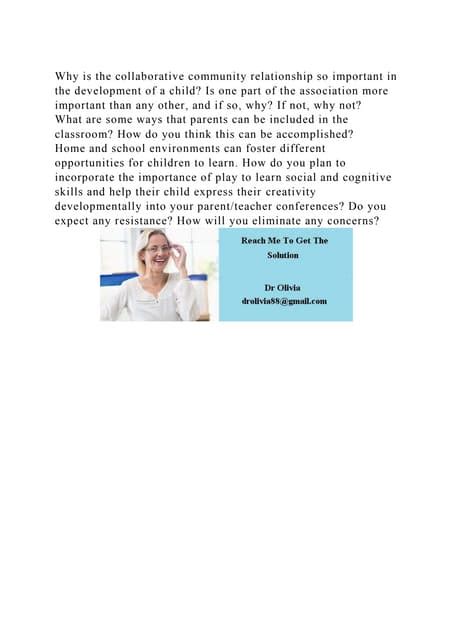 Why Is The Collaborative Community Relationship So Important In The Docx