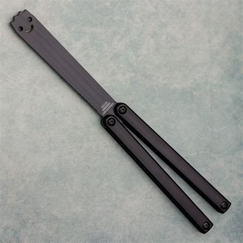 Squid Industries Squiddy Al Butterfly Balisong Trainer Black Aluminum