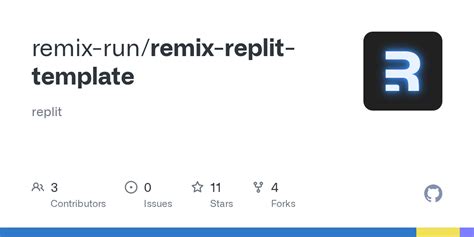 Github Remix Runremix Replit Template Replit