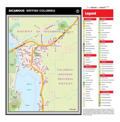 Sicamous Bc Map By Mapmobility Corp Avenza Maps
