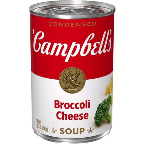 Soups Can Broccoli Soup Canned Campbells Broccoli Cheese Soup