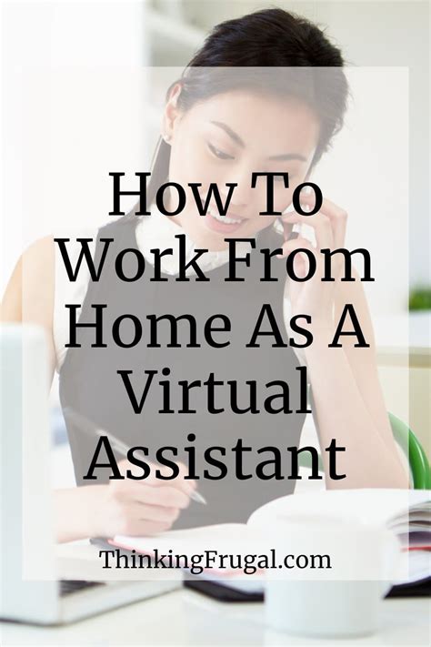 How To Work From Home As A Virtual Assistant Thinking Frugal