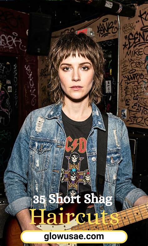 35 Short Shag Haircuts With Bangs That Bring Rockstar Vibes Glowusae