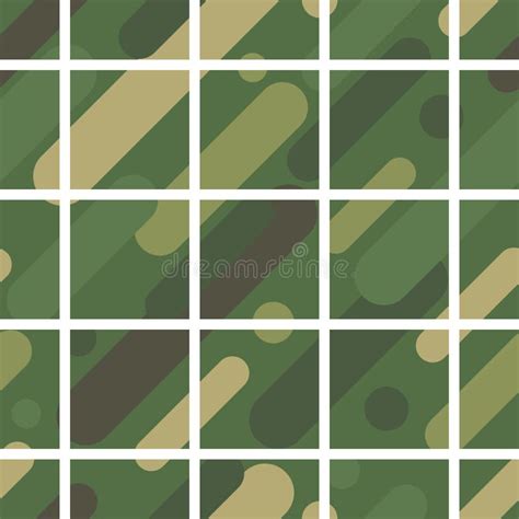 Military Colors Icons Theme Seamless Pattern Eps10 Stock Illustration