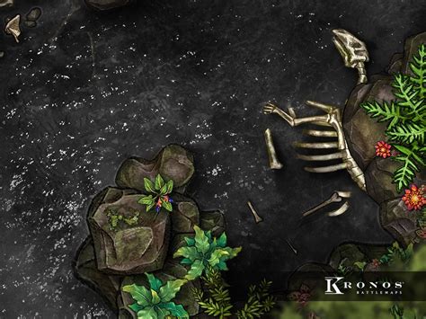 Jungle Tar Pit Digital Battlemap Grid Night Versions Dnd Battle Map Digital Battle Map 5e