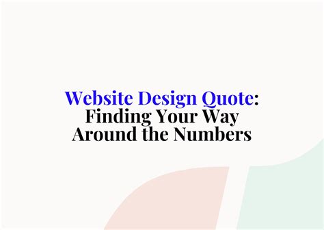 Website Design Quote Make Sure Youre Not Overpaying