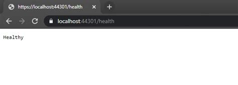 Application Health Check Using ASP NET Core