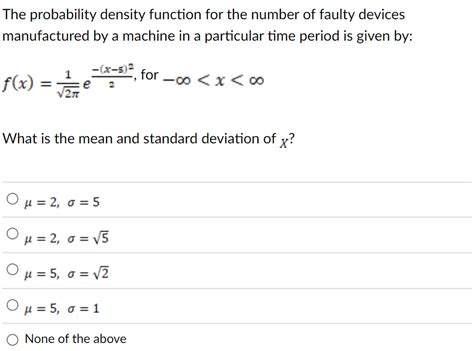 Solved The Probability Density Function For The Number Of Chegg