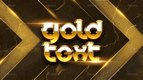 Gold Text Effect - Graphics | Motion Array