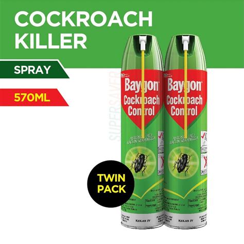 Baygon Cockroach Control 570ml Twin Pack And Single Pack Shopee Malaysia