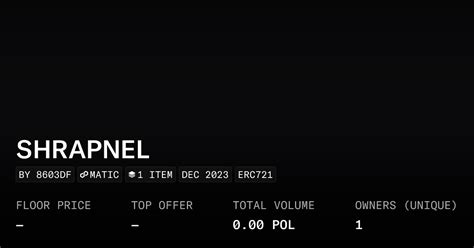 Shrapnel Collection Opensea