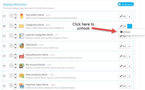 How To Unhook And Remove Modules From Prestashop 16 Storefront Web Hosting Hub