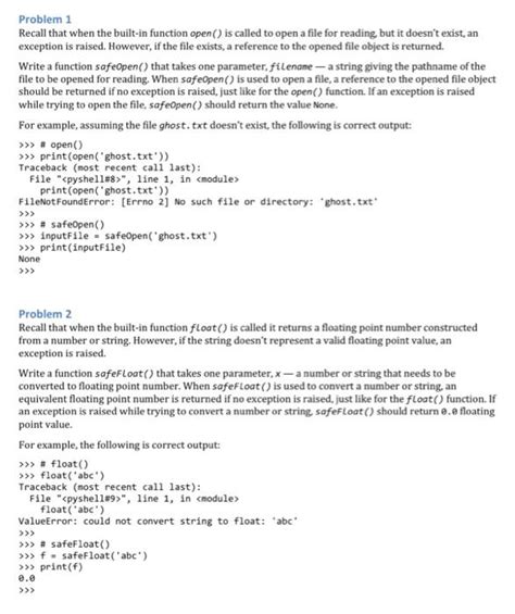 Solved Problem Recall That When The Built In Function Chegg
