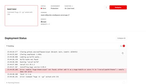 [bug] 推送到仓库 vercel显示错误 不存在公共目录 求助解决方案 · issue 657 · caijimmy hugo