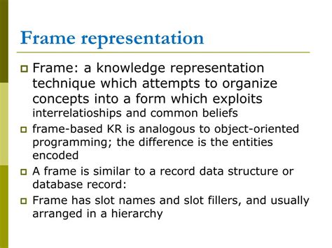 Ppt Chapter 5 Knowledge Representation Powerpoint Presentation Free