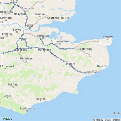 Map Of Kent Map Of Kent And Practical Information Mappy