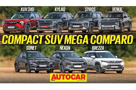 Mega Compact Suv Comparison Video Introduction Autocar India