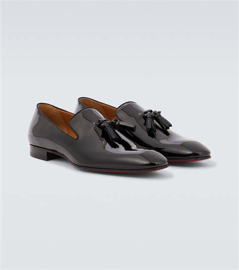 Dandelion Tassel Patent Leather Loafers In Black Christian Louboutin