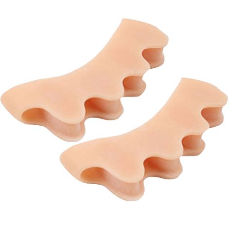 2 Pcs Toe Separator Overlapping Toes Gel Silicone Vicedeal