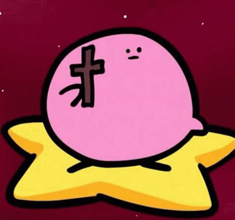 Kirbo With A Cross Meme Kirbo With A Cross Discover And Share S