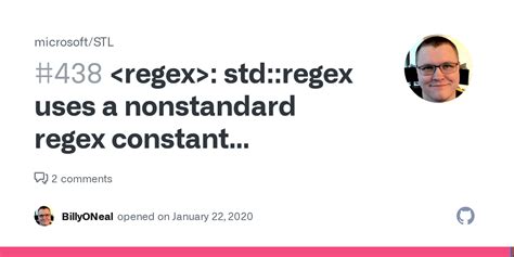 Stdregex Uses A Nonstandard Regex Constant Errorsyntax · Issue