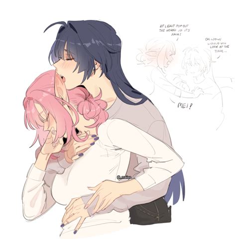 Maiqo Elysia Honkai Impact Raiden Mei Honkai Series Honkai Impact 3rd Highres 2girls